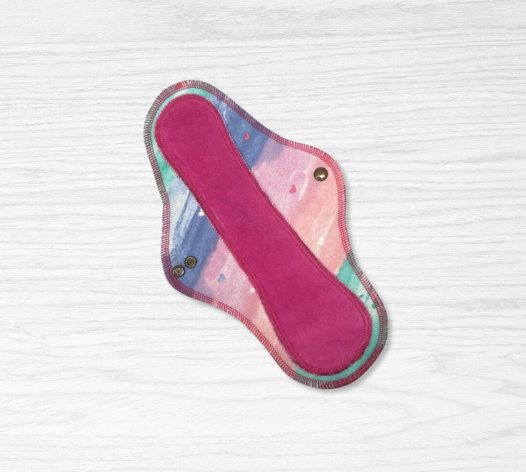 12 Moderate Cloth Pad Exposed Core Wrap Wing Pastel Hearts 12 Inch ...