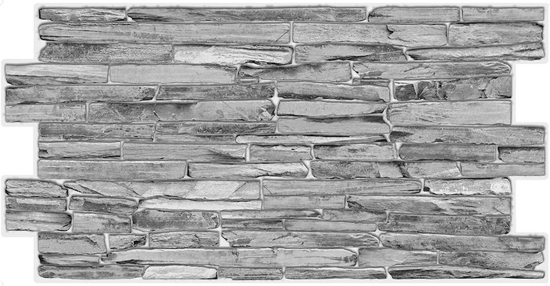 3D Slate Wall Panel - Faux Stone PVC Cladding (980 X 480 Mm) - Etsy UK