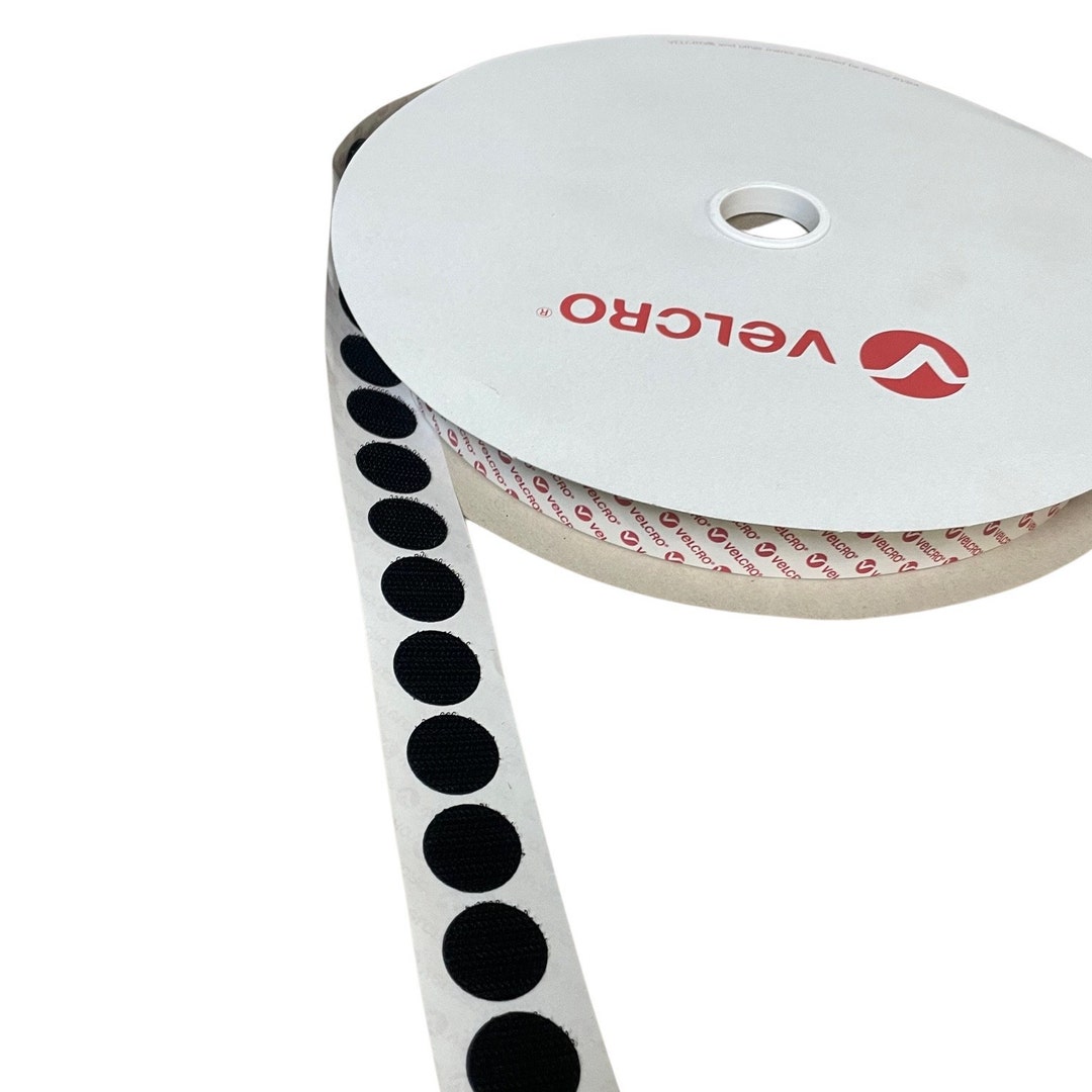 13mm VELCRO® Dots Black & White Self Adhessive Coins HOOK and LOOP - Etsy