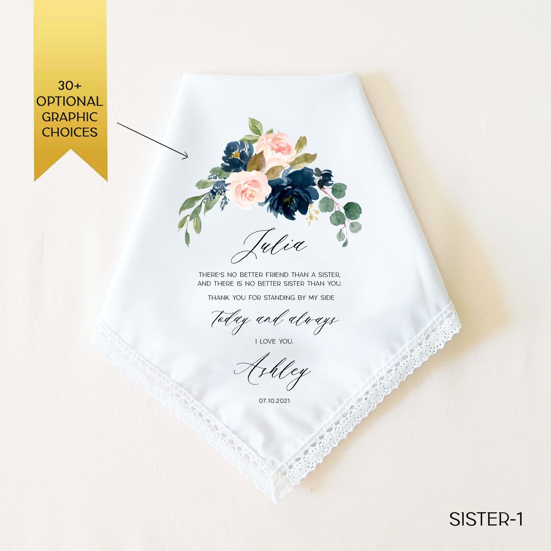 SISTER of the BRIDE Gift, Sister Wedding Gift From Bride, Personalized ...