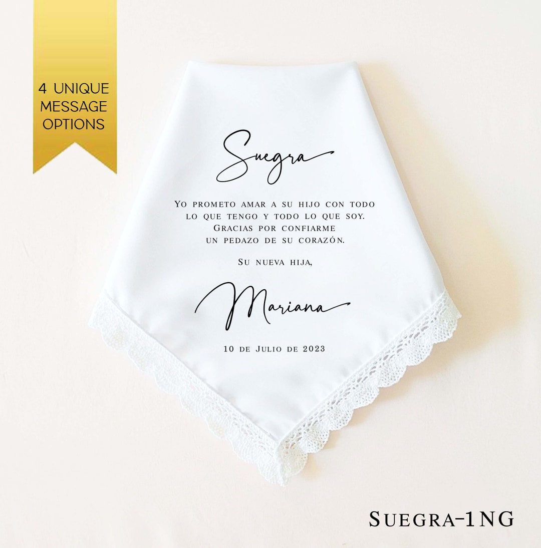 Suegra Gift, Spanish Mother in Law Gift, Spanish Wedding Gift, Spanish ...