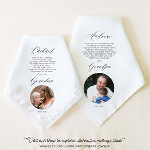 CUSTOM PHOTO Memorial Wedding Gift for Bride, for Groom, Memorial ...