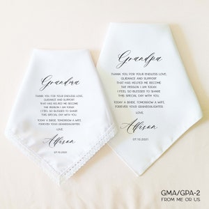Grandmother of the Bride or Groom Gift, Grandfather of the Bride or ...