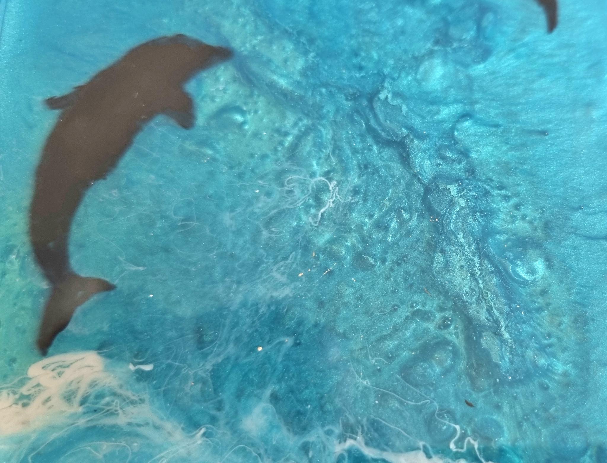 Surfboard Epoxy Resin Statue for Bookshelf Table Beach Home Decor ...