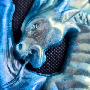 Dragon Epoxy Resin Statue for Bookshelf Wall Hanging Dragon Fantasy ...
