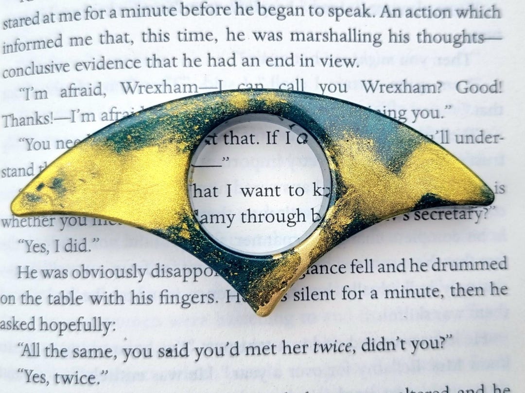 Resin Book Openers, Turquoise Thumb Book Holder, Handmade Vibrant Green ...