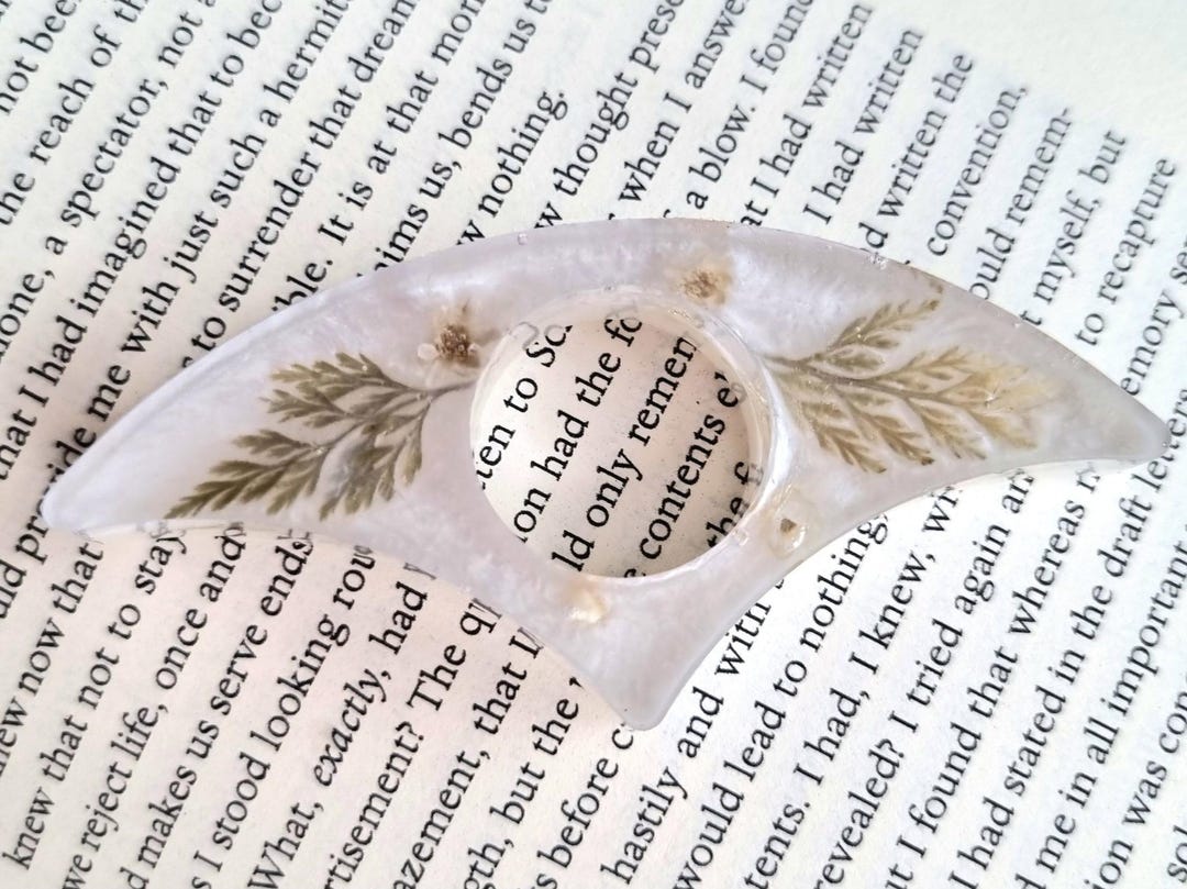 Resin Book Openers Epoxy Thumb Book Holder Page Turner Handmade Leaf ...