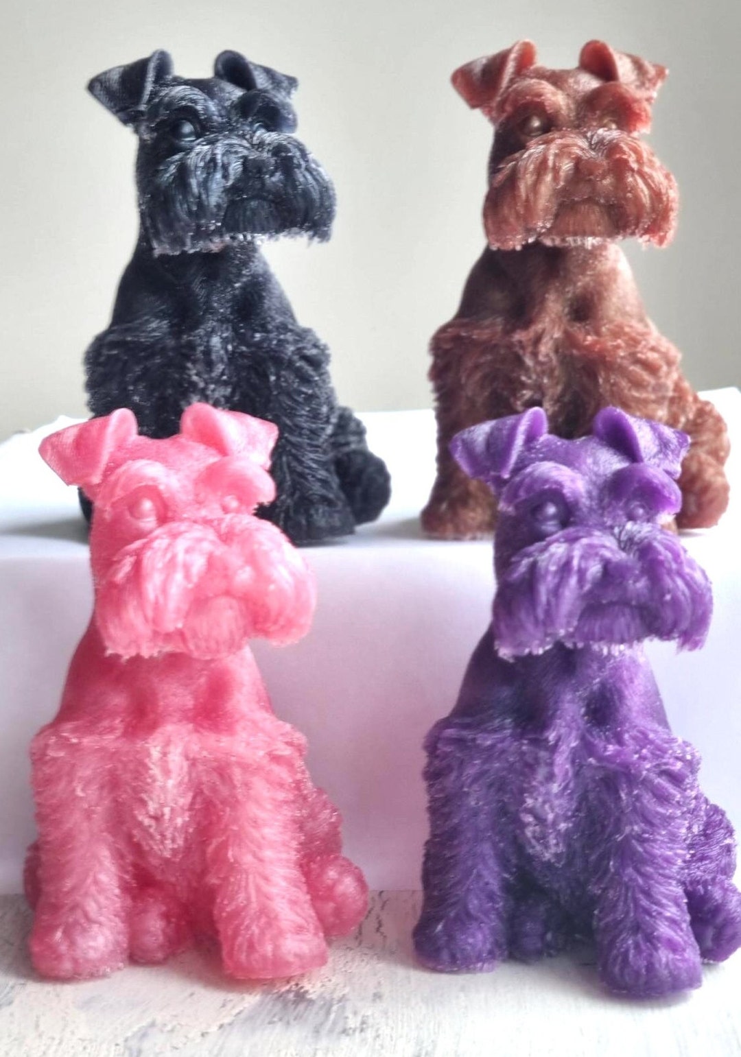 Schnauzer Figurine Resin Epoxy Cute Toy Paperweight Gift Ideas Range of ...