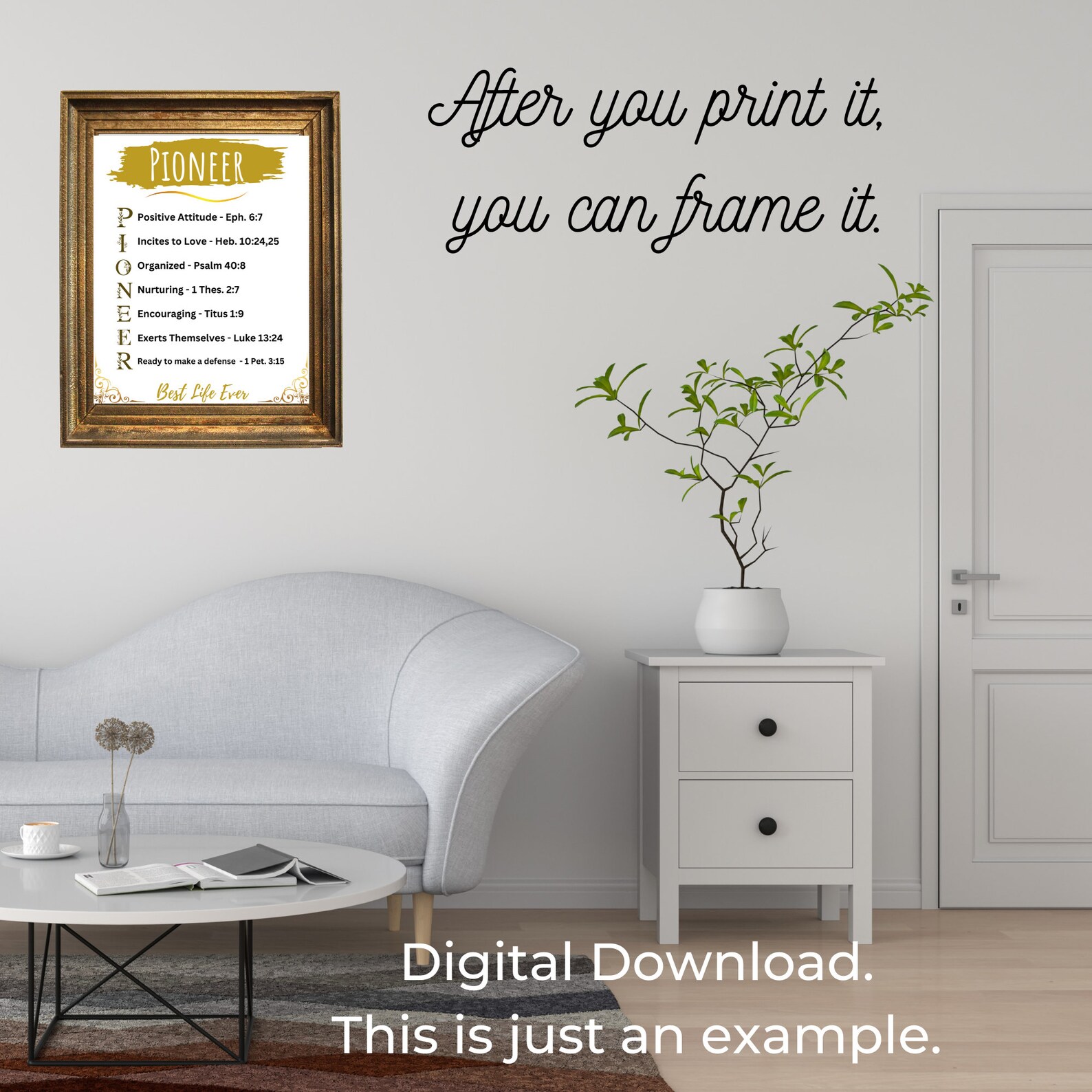 JW Pioneer Poem for Him and Her | Downloadable Printable Gift | Digital ...