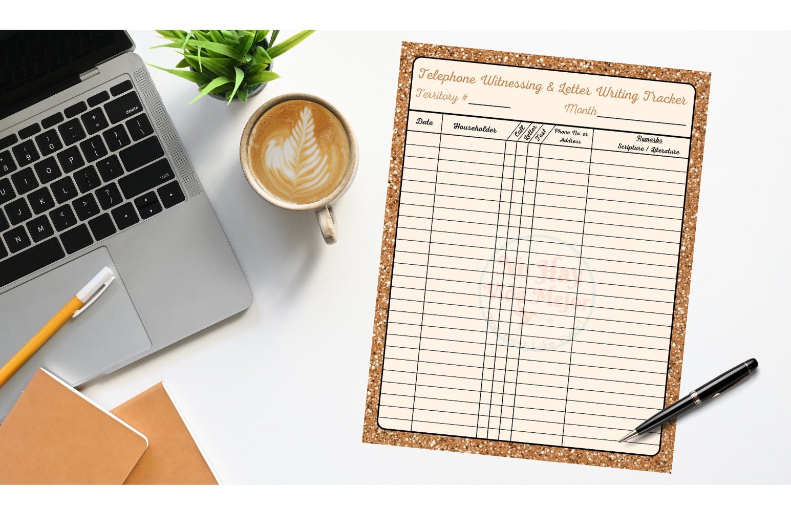 JW Telephone Witnessing & Letter Writing Tracker | Digital Download ...