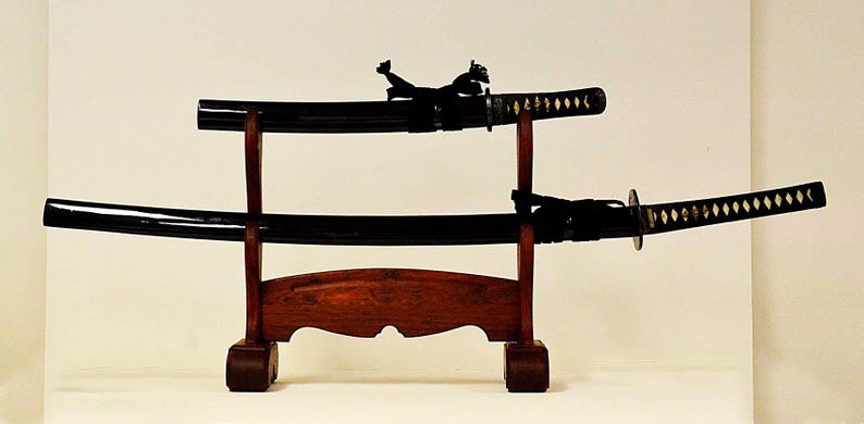 Katana Kake Sword Stand Samurai Katana Wakizashi - Etsy