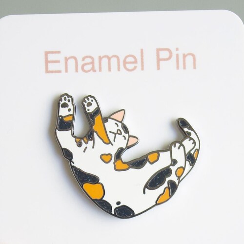 Calico Cat Enamel Pin Cat Lover Gift Cute Enamel Pin - Etsy