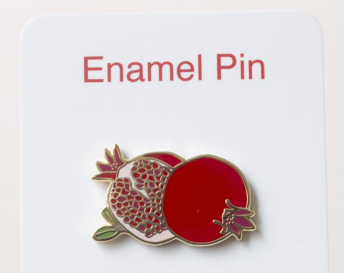 Pomegranate Hard Enamel Pin - Etsy