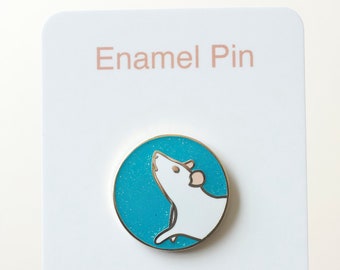 Hood Rat Pin Pun Rats Hard Enamel Funny Cute Pets Fancy Gold Metal ...