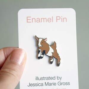 Jumping Baby Goat Hard Enamel Pin | Etsy