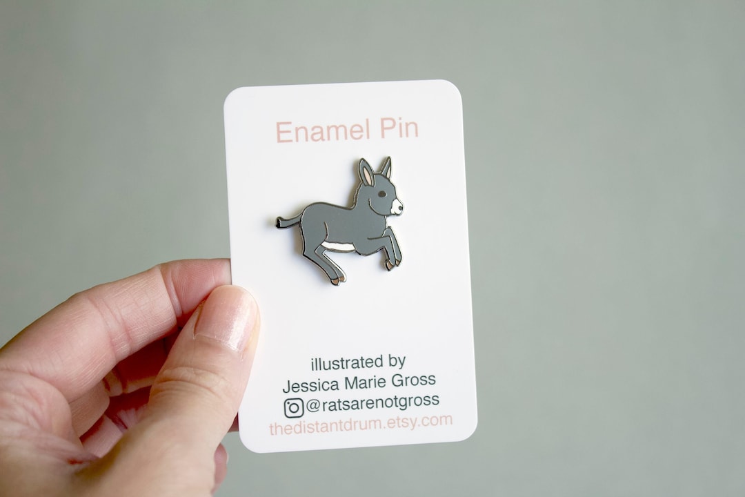 Prancing Baby Donkey Hard Enamel Pin - Etsy