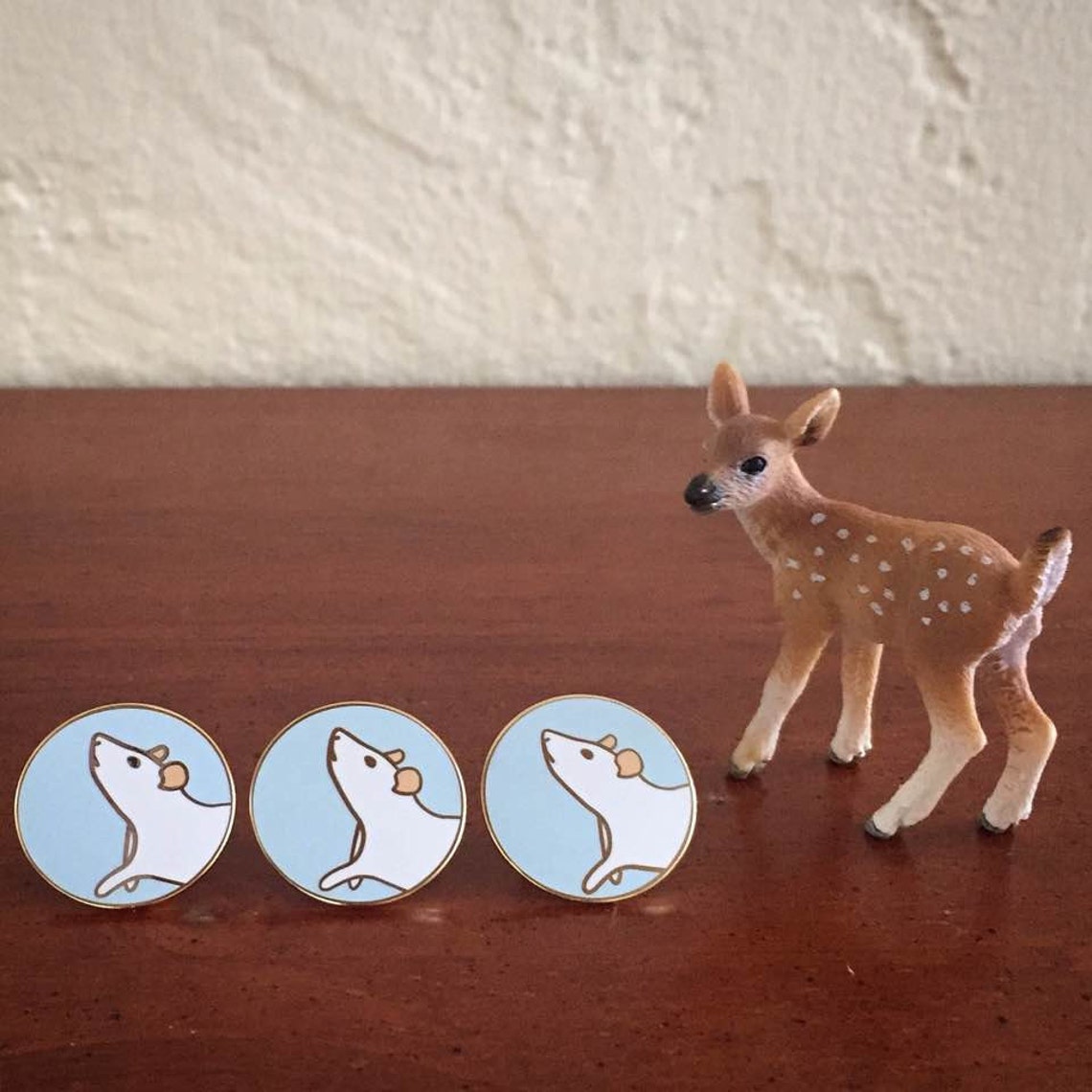 Rat Hard Enamel Pin - Etsy Canada