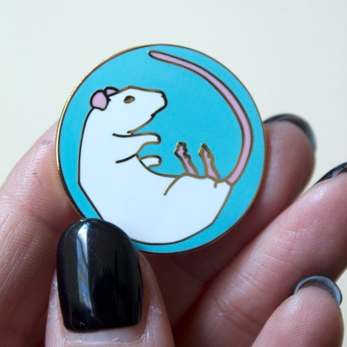 Rat Hard Enamel Pin - Etsy
