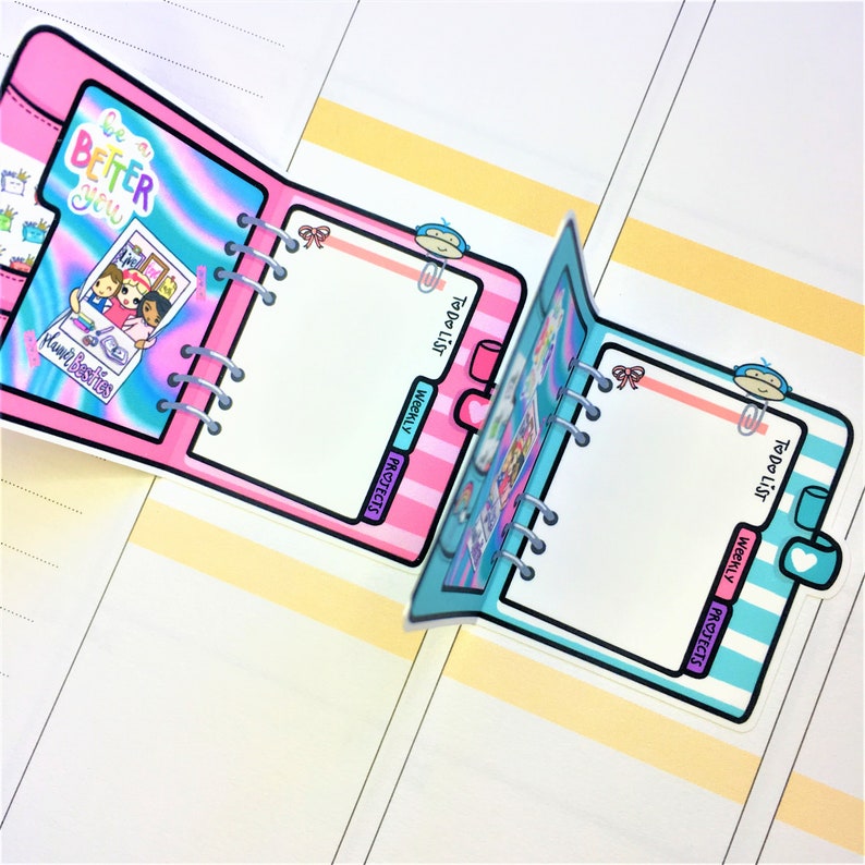 Foldable Planner Spread Sticker - Foldable Planner Sticker, Functional ...
