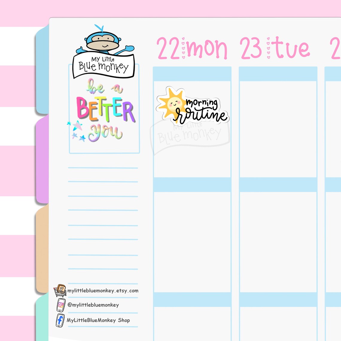 Morning Routine Stickers Night Time Routine Stickers Hand | Etsy Australia