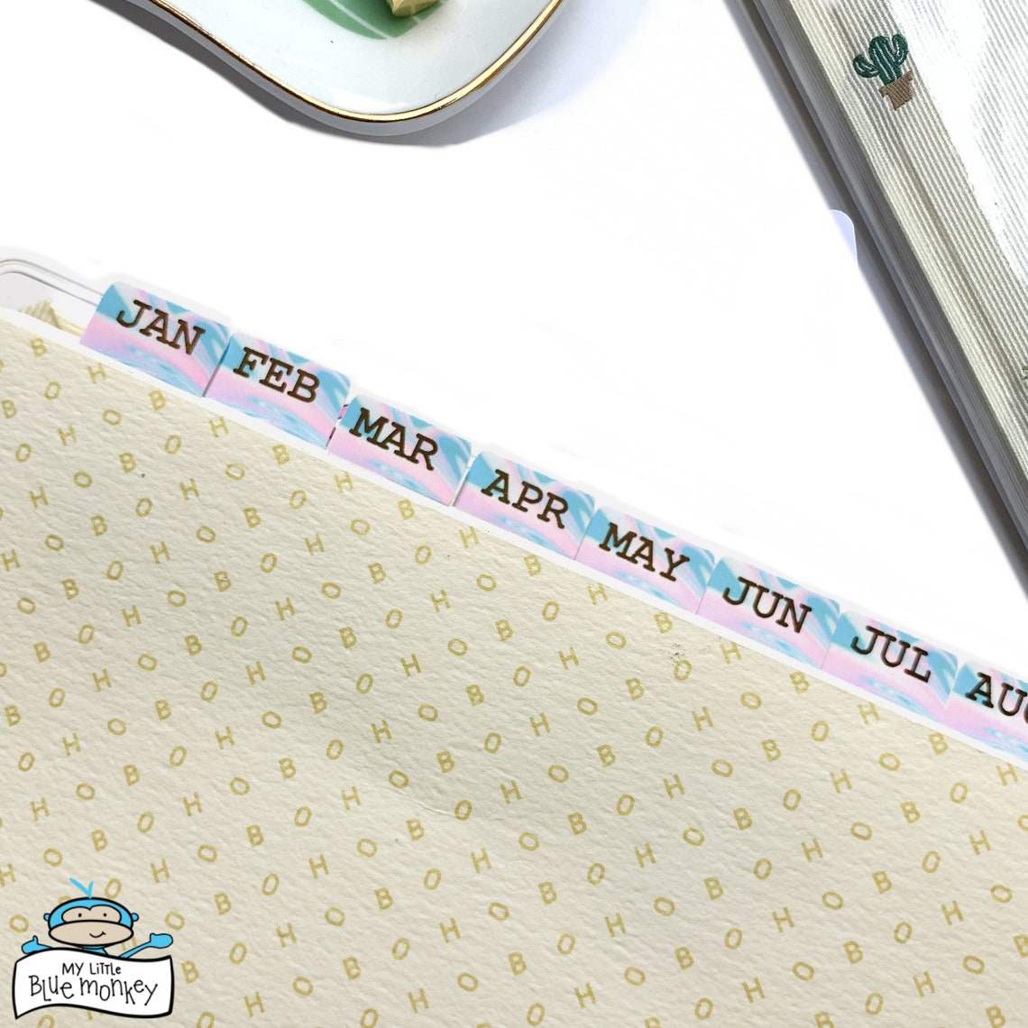 Mini Month Tab Stickers Hobonichi Weeks Monthly Tabs Bullet - Etsy ...