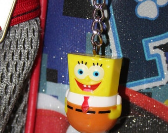 Sponge Bob Keychain - Etsy