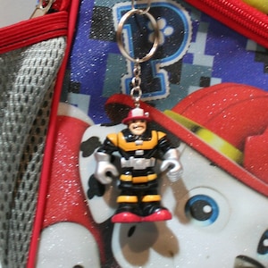 Imaginext Firefighter Keychain | Etsy