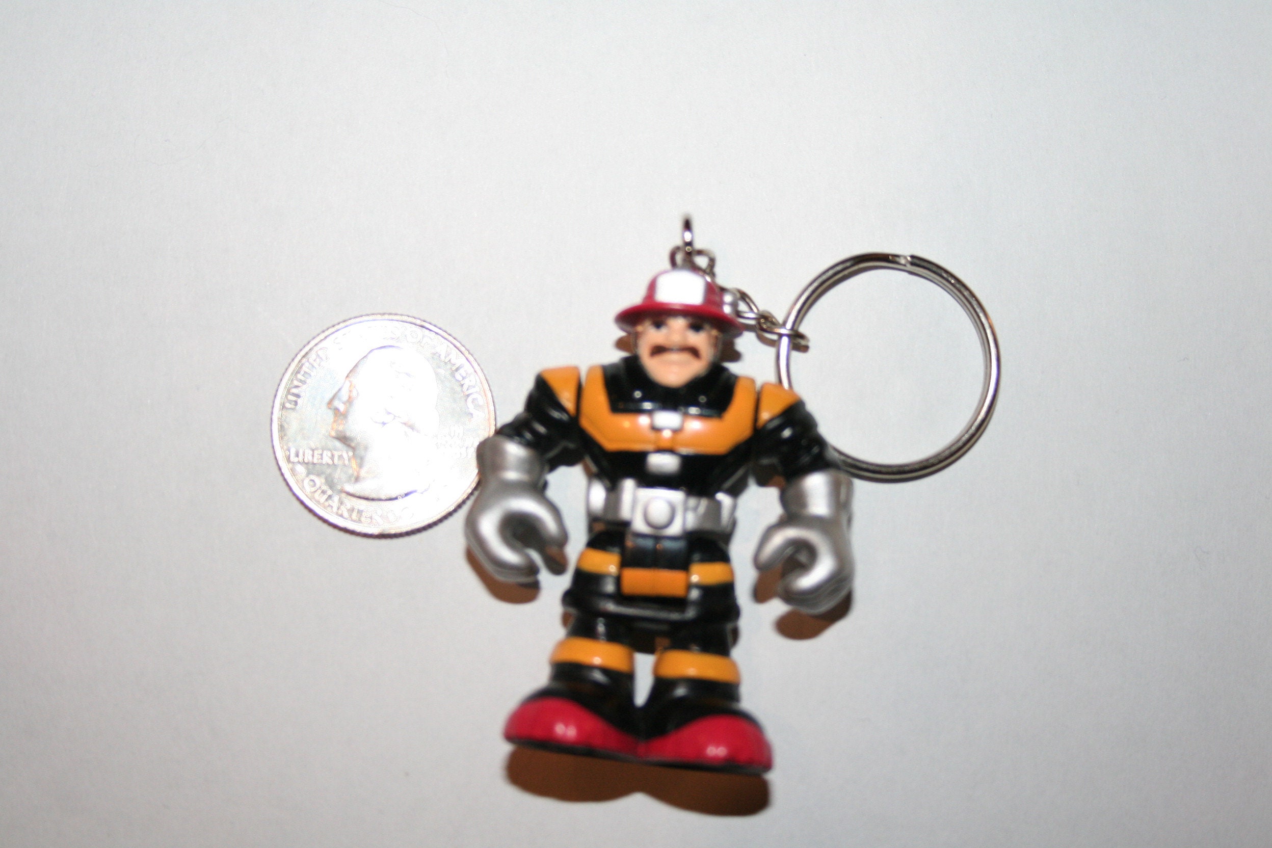 Imaginext Firefighter Keychain - Etsy
