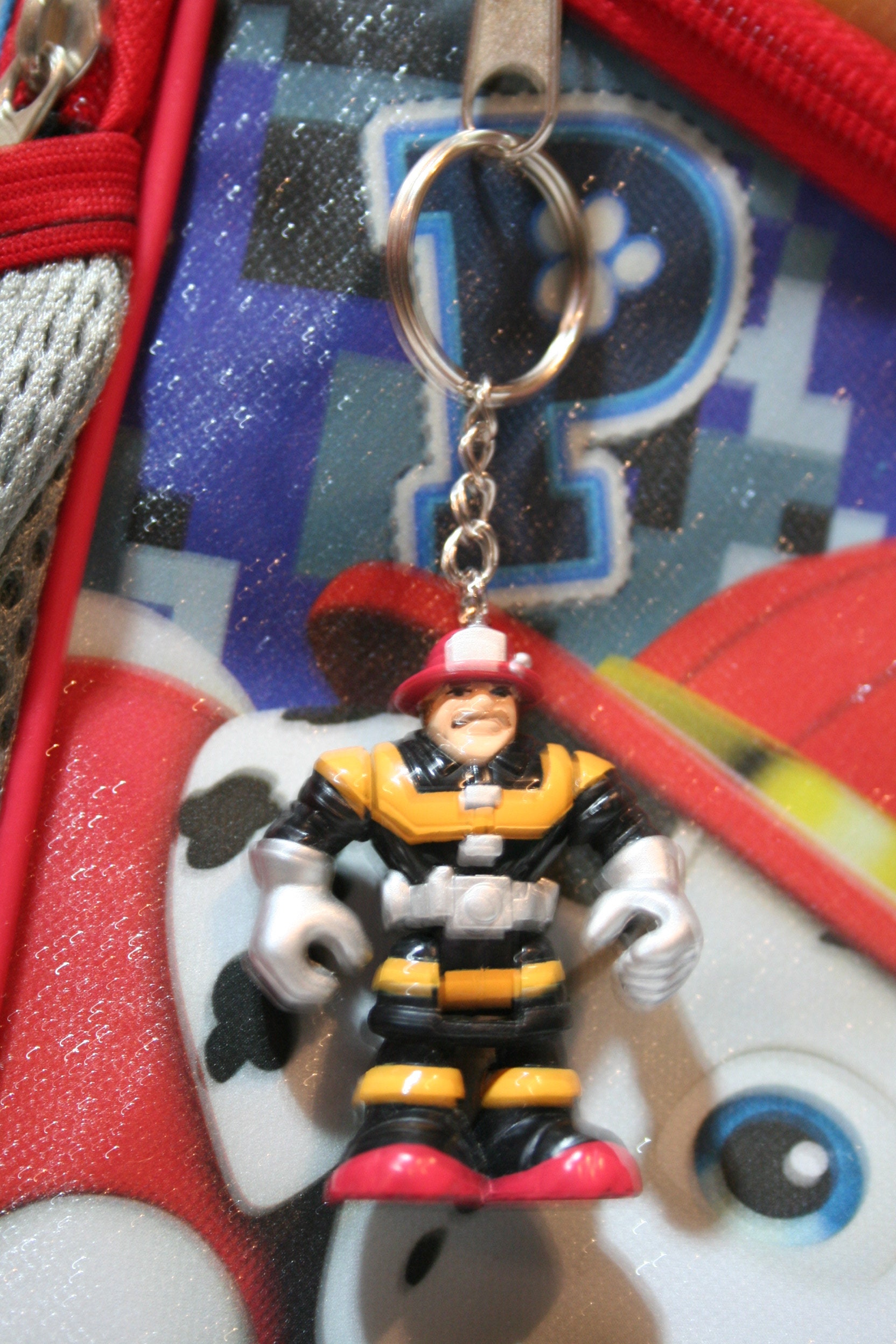 Imaginext Firefighter Keychain - Etsy