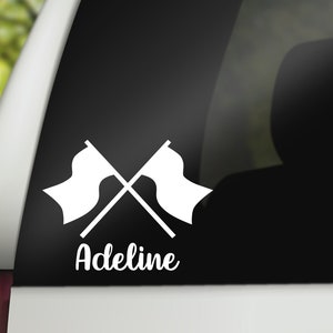 Color Guard Decal, Color Guard Gift, Flag Decal, Senior Graduation, Car ...