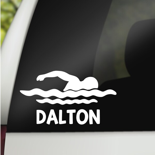 Swimmer Decal - Etsy