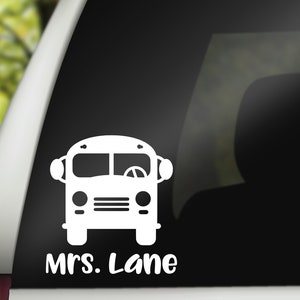School Bus Decal, Bus Driver Decal, Bus Driver Appreciation Gift, Bus ...