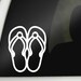 Flip Flop Decal, Beach Decal, Summer Decal, Glitter Vinyl Decal - Etsy