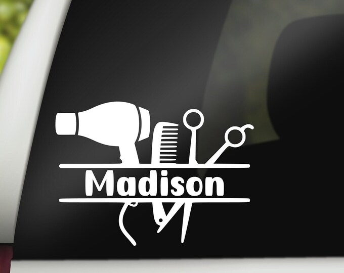 Hair Stylist Decal Salon Decal Cosmetology Decal Cosmetology Student ...