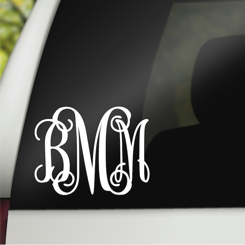 Initials Decal - Etsy