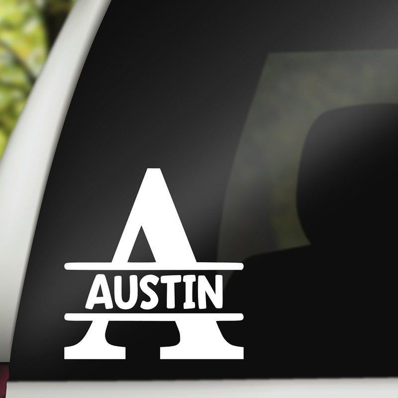 Monogram Car Decal - Etsy