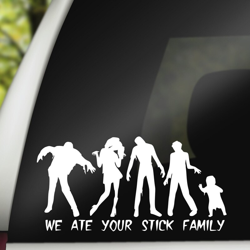 Zombie Car Decal - Etsy