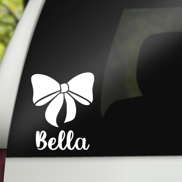 Bow Monogram Decal - Etsy