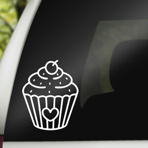 Cupcake Decal, Baking Decal, Bakery Owner Gift, Cute Car Decal - Etsy