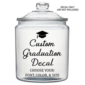 Custom Graduation Decal, Graduation Wishes, Personalized Decal, Gifts ...