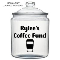 Coffee Fund Glass Bank: Office Donations Box, Coffee Lover Gift - Etsy