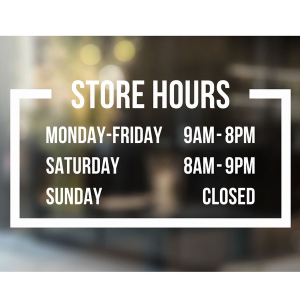 Storefront Window Decals - Etsy