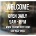 Store Hours Window Decal, Storefront Decal, Business Hours, Hours of ...
