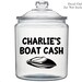 Boat Fund Savings Decal, Fisherman Gift, Money Jar Decal, Boat Lover ...