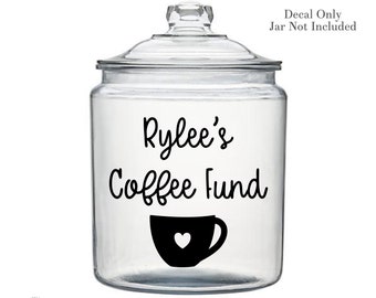 Coffee Fund Jar - Etsy