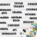 School Subject Labels, Back to School Decals, Classroom Labels, School ...