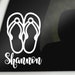 Flip Flop Decal Beach Decal Summer Decal Glitter Vinyl - Etsy