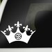 Crown Monogram Decal Crown Decal Princess Party Favor | Etsy