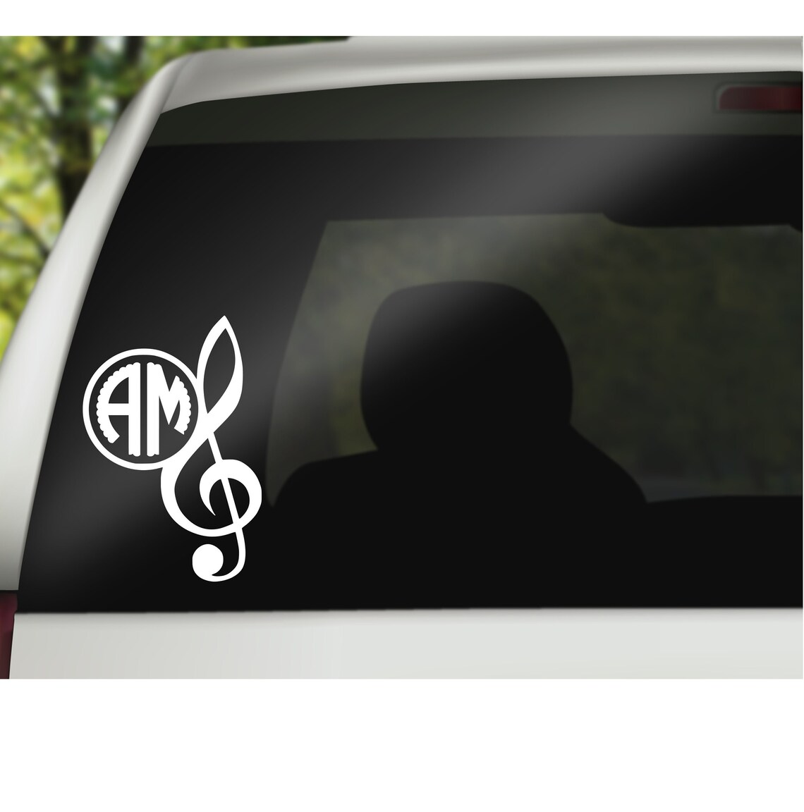 Music Note Monogram Treble Clef Decal Music Teacher Gifts - Etsy Canada