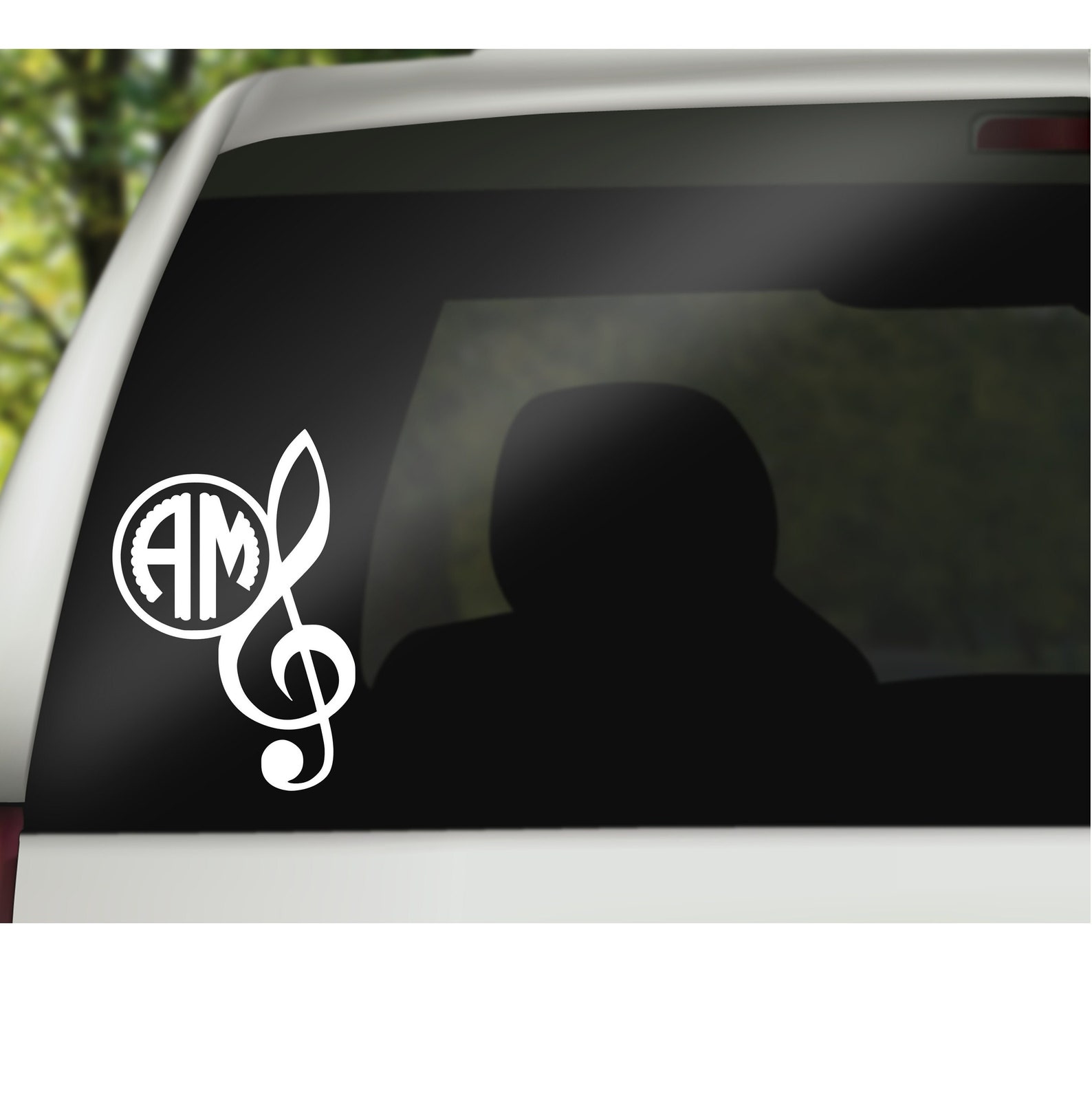 Music Note Monogram Treble Clef Decal Music Teacher Gifts - Etsy Canada